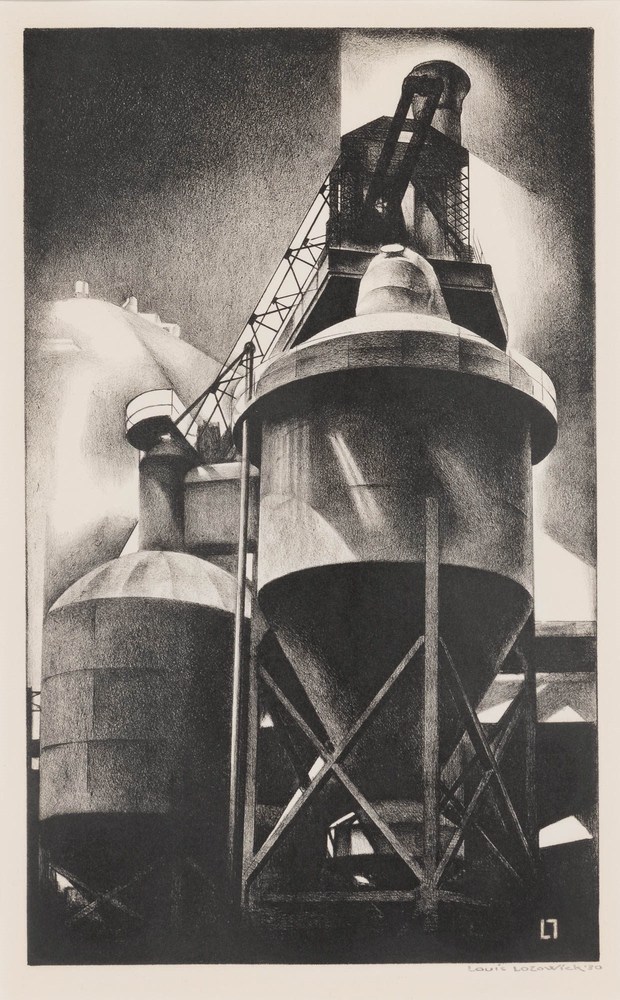 Louis Lozowick | New Hudson Bridge (1936) | MutualArt