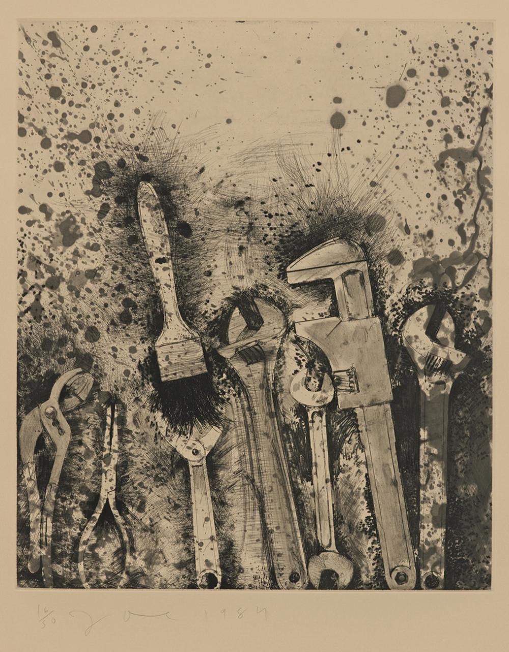 Jim Dine | The New French Tools 3 - For Pep (1984) | MutualArt