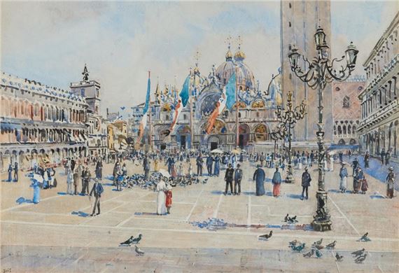 Edward Darley Boit | St. Mark's Square, Venice | MutualArt