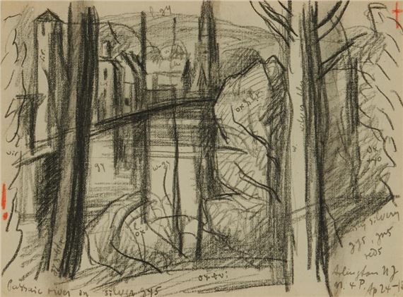 Oscar Bluemner | The Passaic River at Arlington, New Jersey (1915 ...