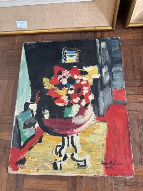 Jean Millien | 1943 Set of 3 oils on canvas and one oil on isorel (61 ...