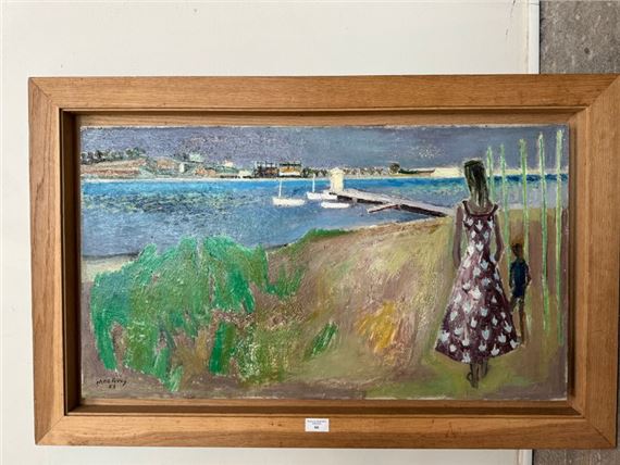 Édouard-Georges Mac-Avoy | Promenade au bord de l'eau' (Walk by the ...