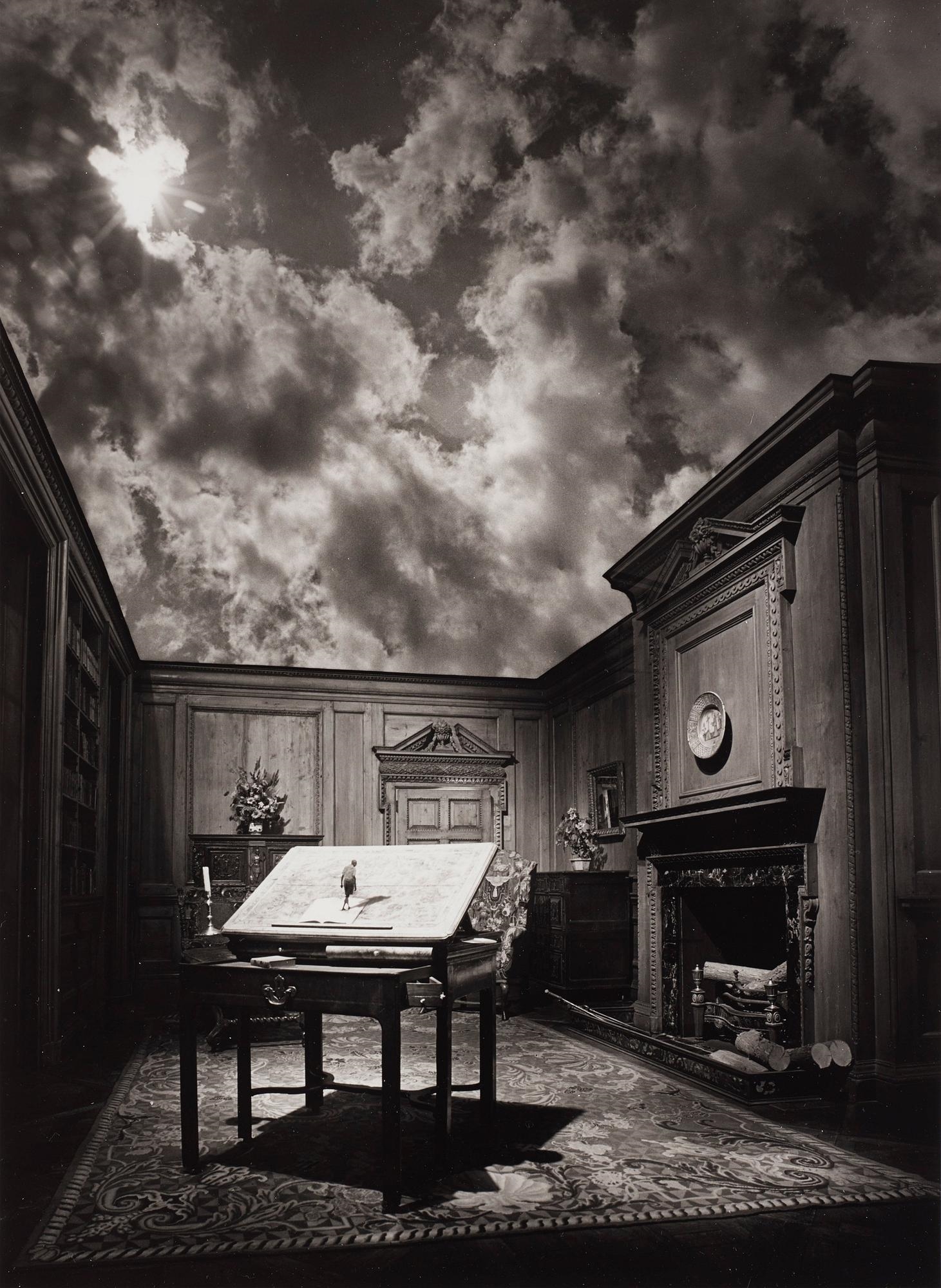 Jerry Uelsmann | Untitled (Leaves Floating Above Stately Sofa) (1987 ...