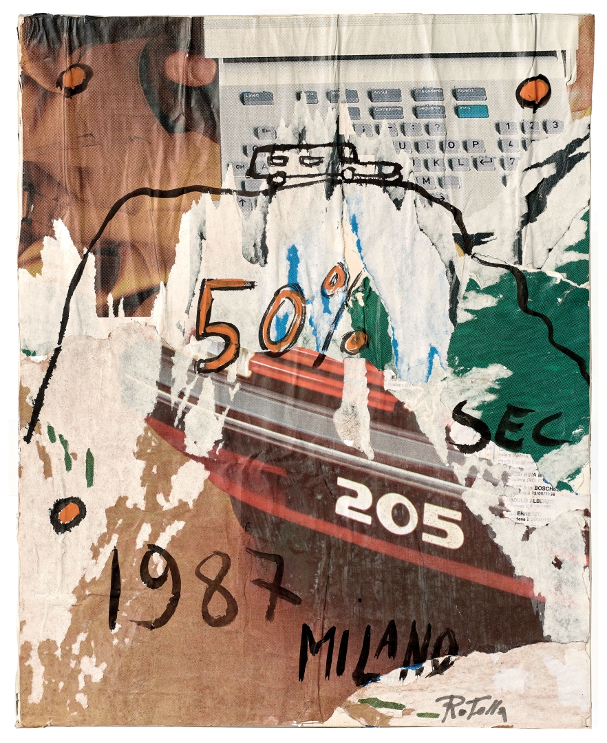 Mimmo Rotella | Muro Romano (1958) | MutualArt