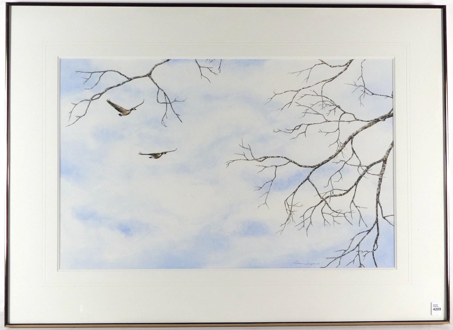 Catherine Simpson | Untitled: Blue Sky with Canada Geese (1985) | MutualArt