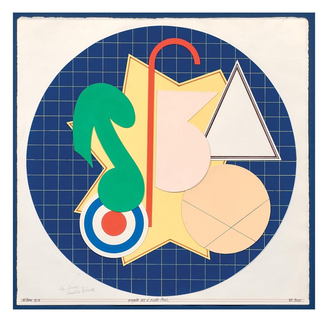 Lucio del Pezzo | Design for a plate (1978) | MutualArt