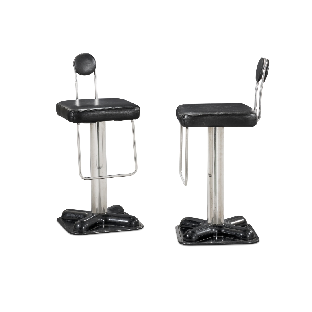 Joe Cesare Colombo | Two 'Birillo’ stools for Zanotta (1970) | MutualArt