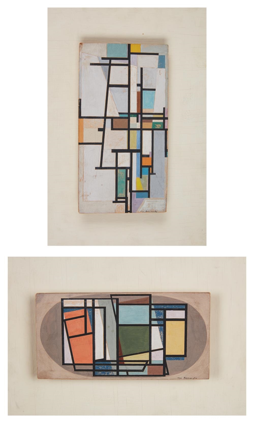 Ilya Bolotowsky | Diagonal Plane #1; Sketch for Ascent (2 | MutualArt