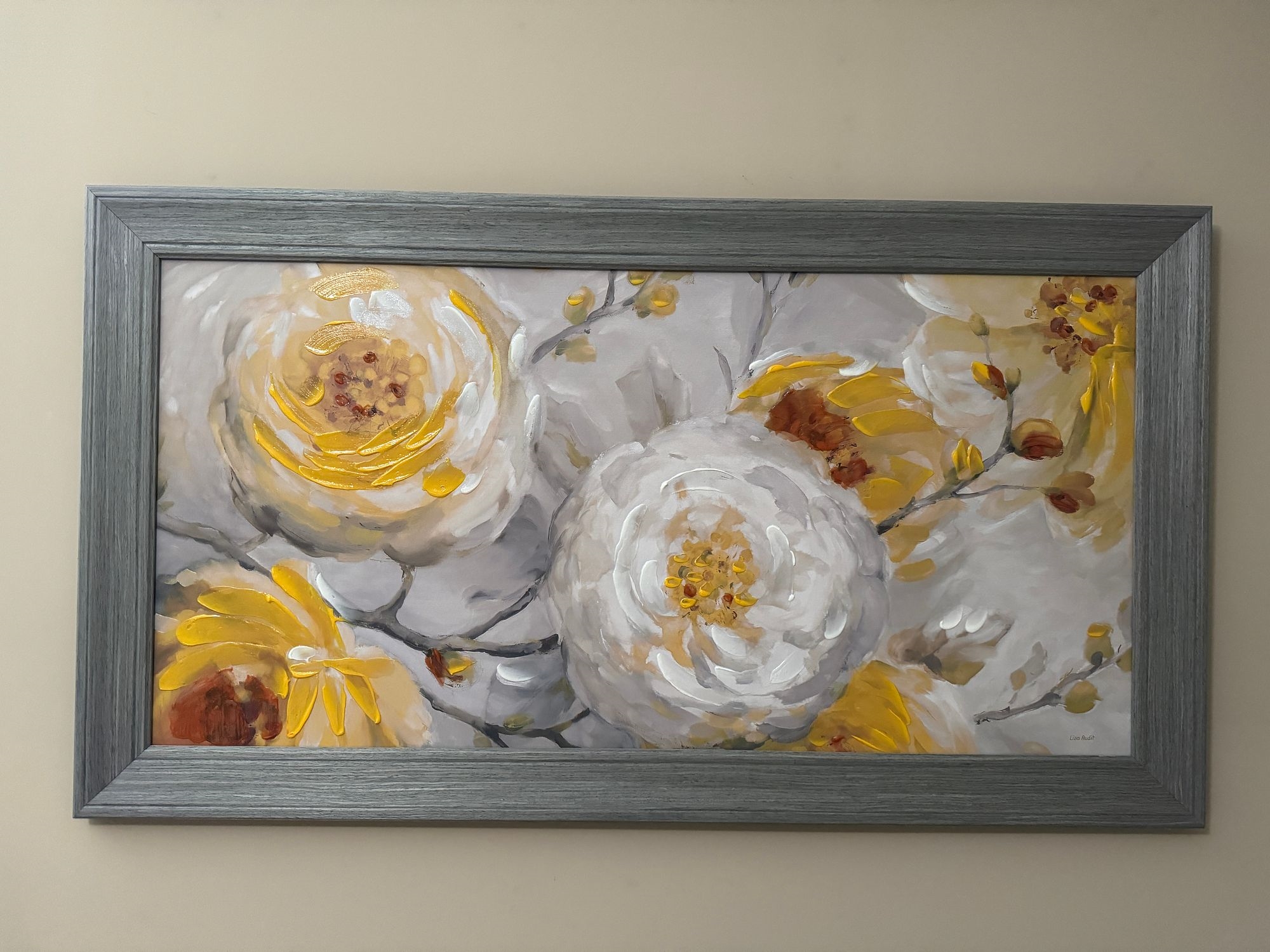 LISA AUDIT | Lisa Audit Floral Still Life Acrylic on Board | MutualArt