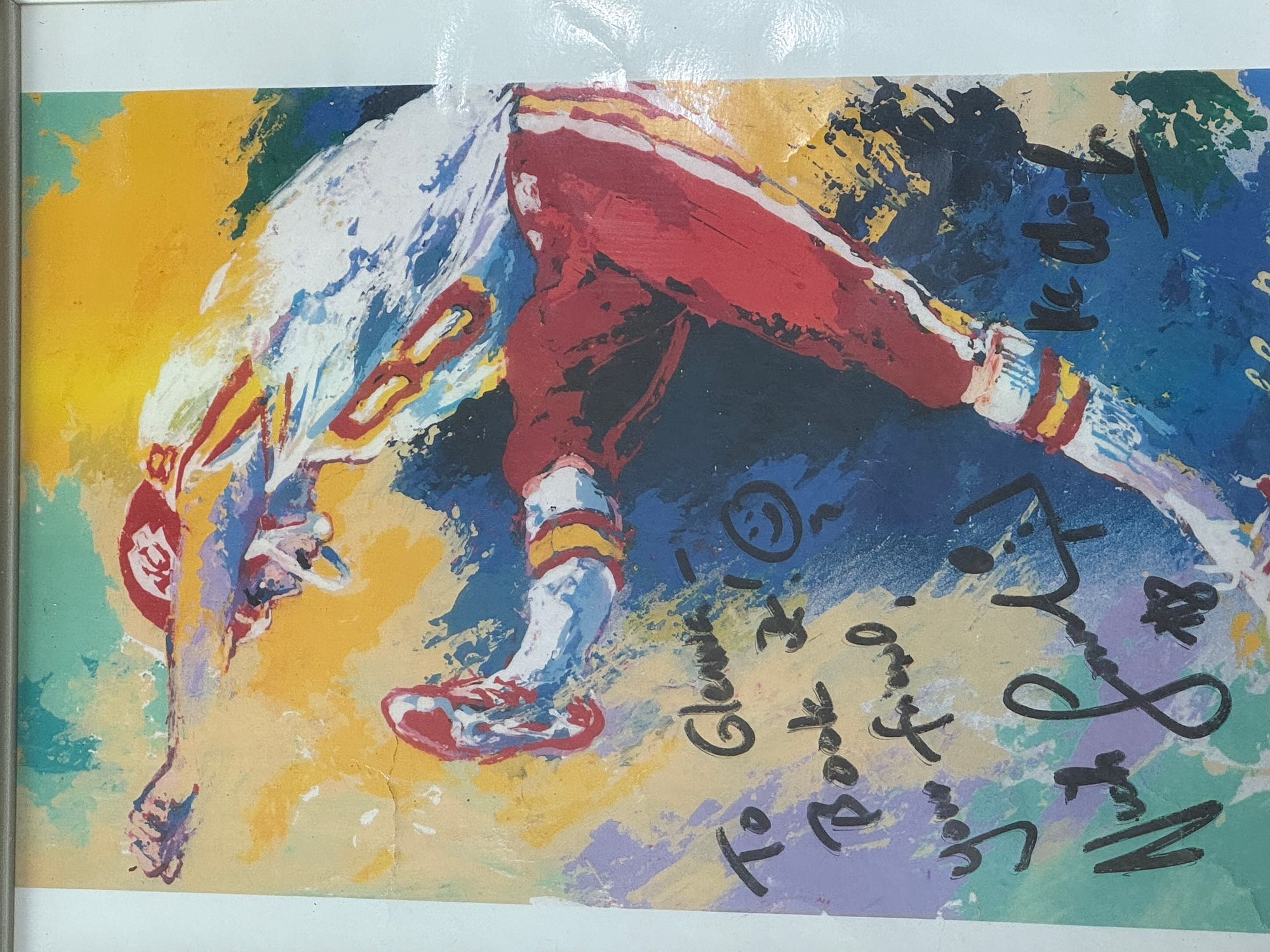 LeRoy Neiman | Leroy Neiman print signed by former Chief's football ...