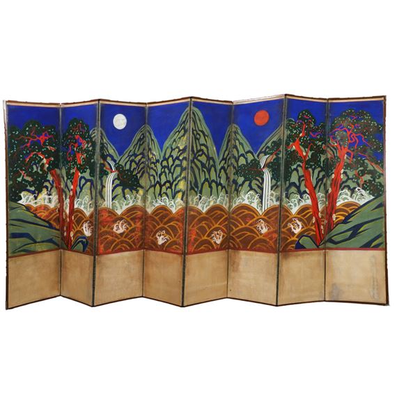 Korean School, 19th Century | 8-PANEL KOREAN SCREEN OR IRWOROBONGDO ...
