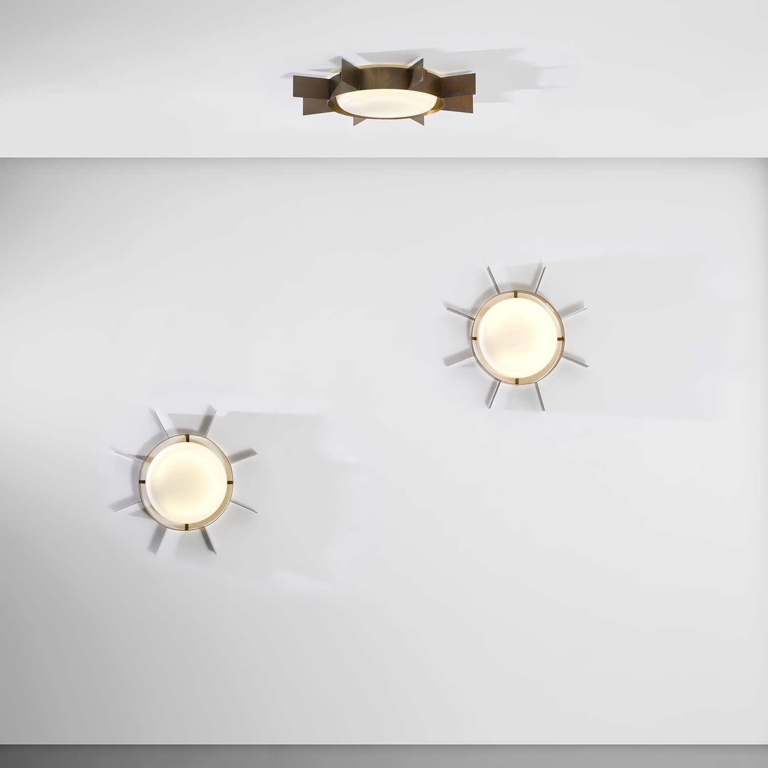 Gio Ponti | Set of three 'Sole' ceiling or wall lights, from Istituto ...