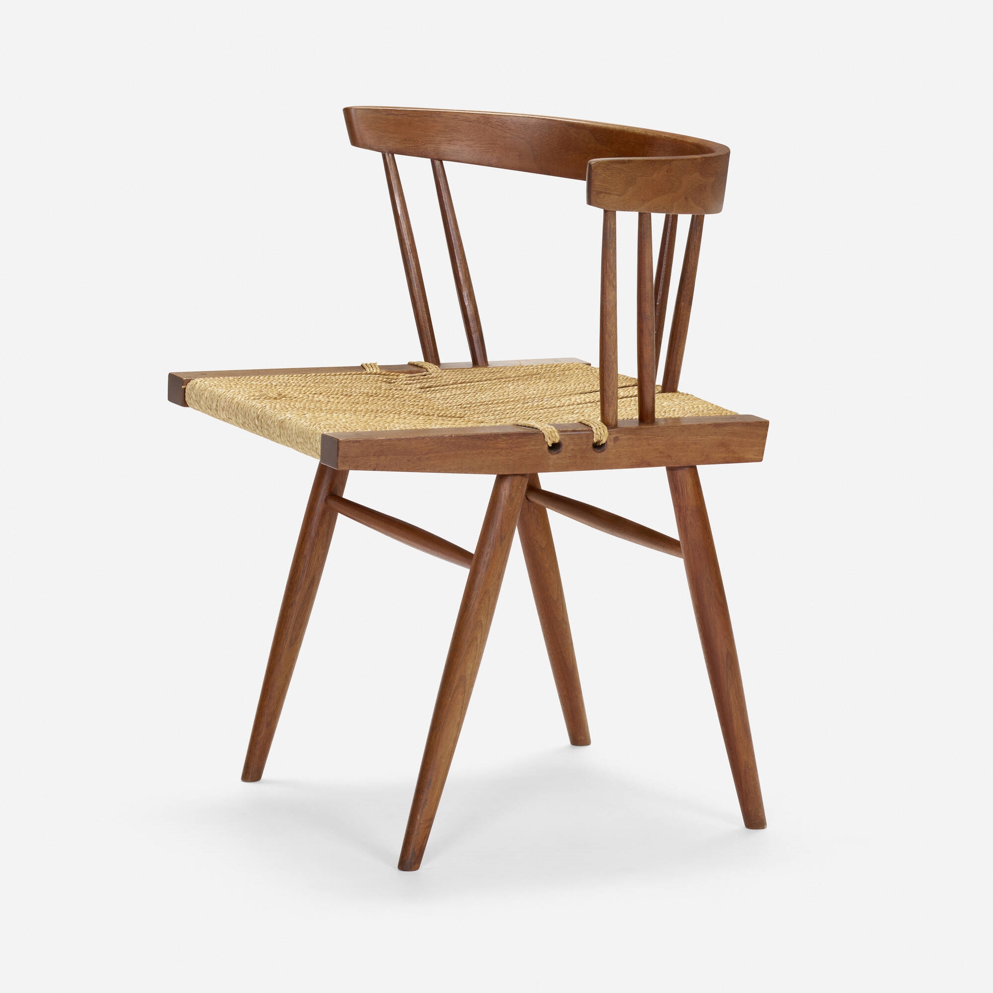 George Nakashima | Grass-Seated chair (Circa 1950) | MutualArt