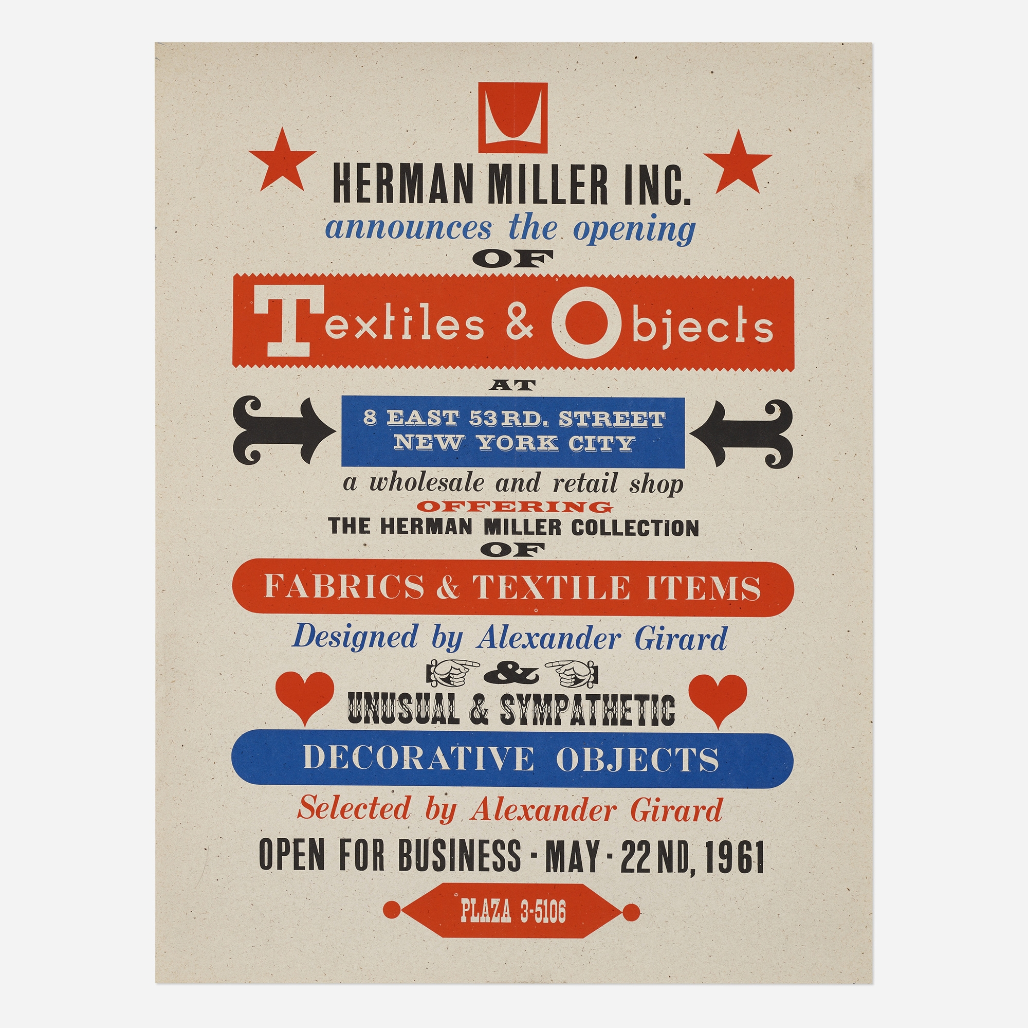 Herman Miller | Posters and ephemera (1959 - 1961) | MutualArt