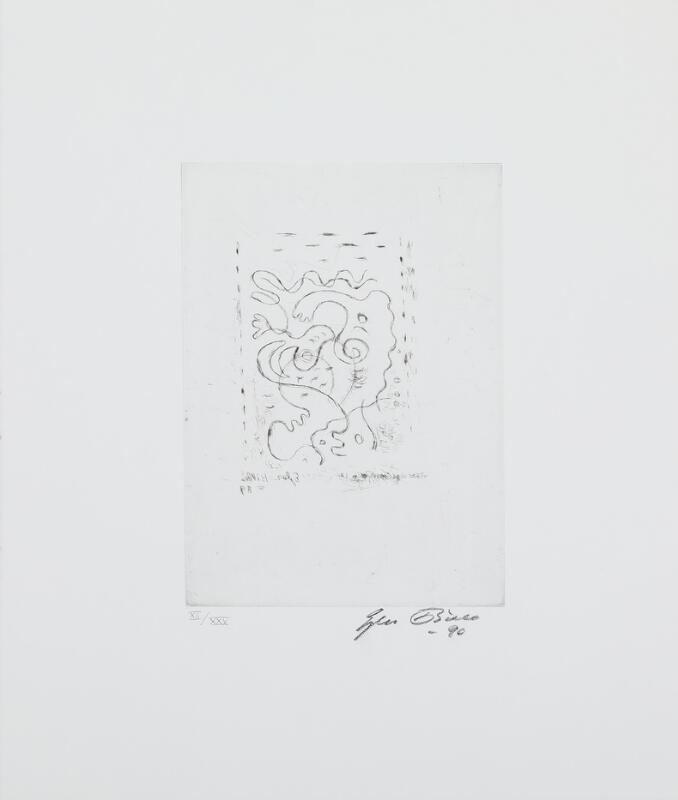Ejler Kristian Torbensen Bille | Folder with six drypoint-etchings ...