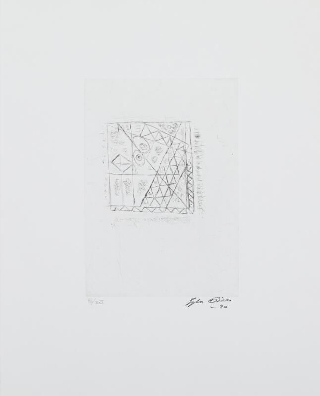 Ejler Kristian Torbensen Bille | Folder with six drypoint-etchings ...