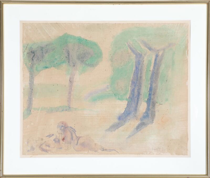 Erik Hoppe | Scenery from Søndermarken | MutualArt