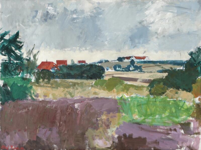 Olaf Rude | Street scenery, Bornholm | MutualArt