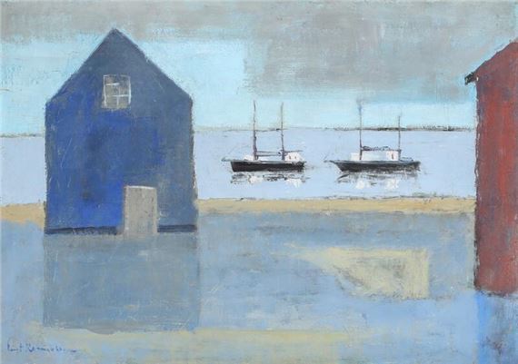 Ernst Carl Laurits Rasmussen | Habour scenery | MutualArt