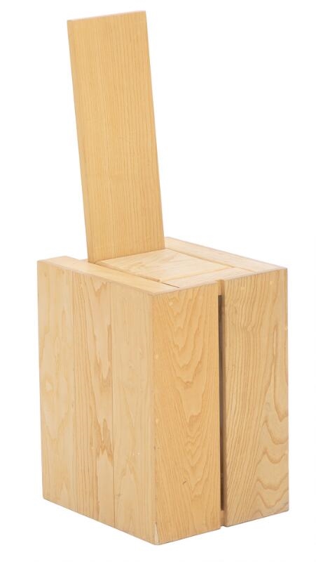 Torben Skov | Ash crate stool (2005) | MutualArt