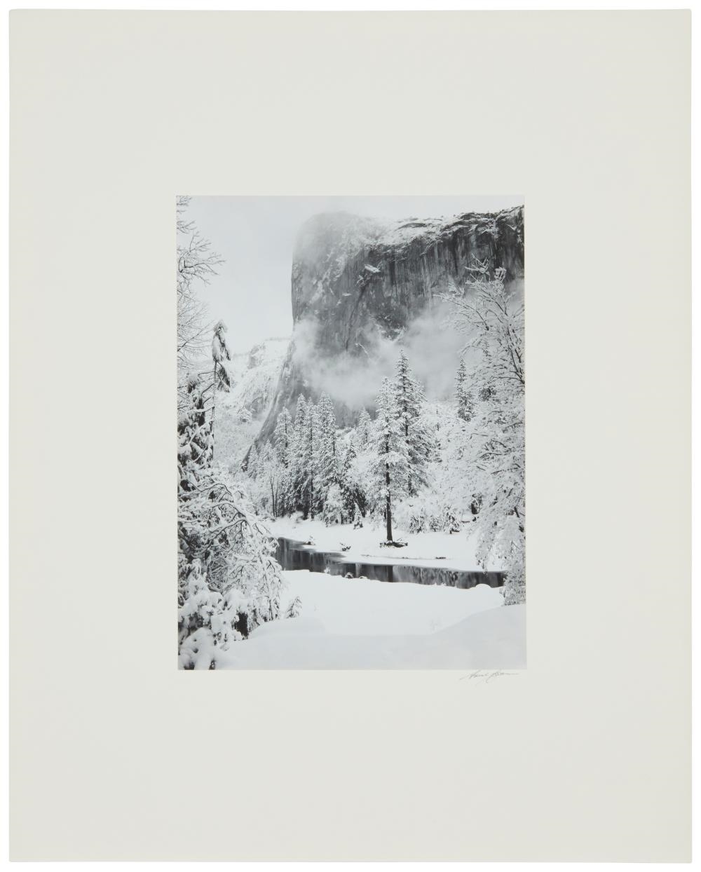 Ansel Adams | YOSEMITE VALLEY FROM INSPIRATION POINT, WINTER, YOSEMITE ...