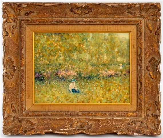 André Gisson | Andre Gisson Figure in Landscape Oil on Canvas | MutualArt