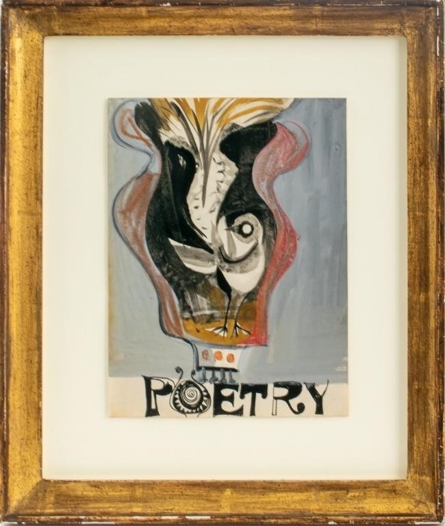 Ceri Richards | Ceri Richards Lyre Bird Ink, Gouache, and Pastel ...