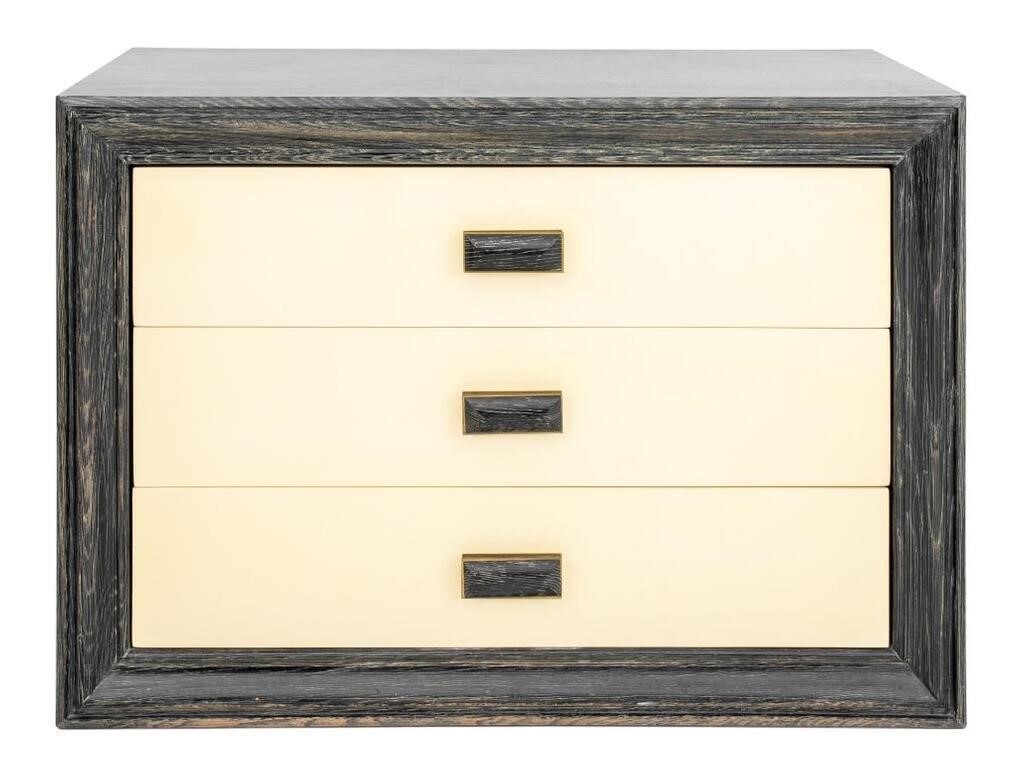James Mont | James Mont Cerused Oak Wood Dresser | MutualArt