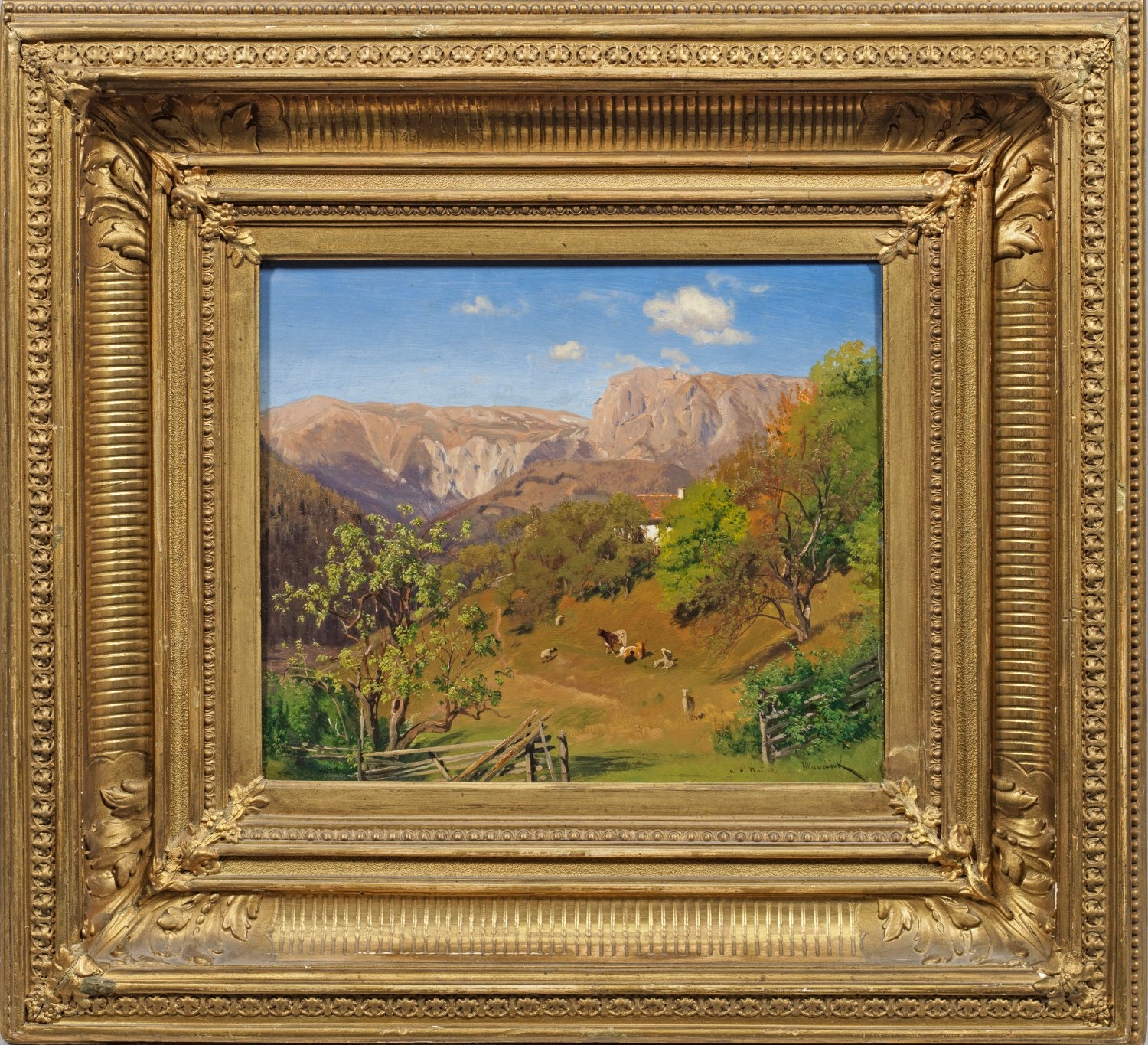 Anton Hlavacek | Landschaft mit Blick auf die Raxalpe Königschusswand ...