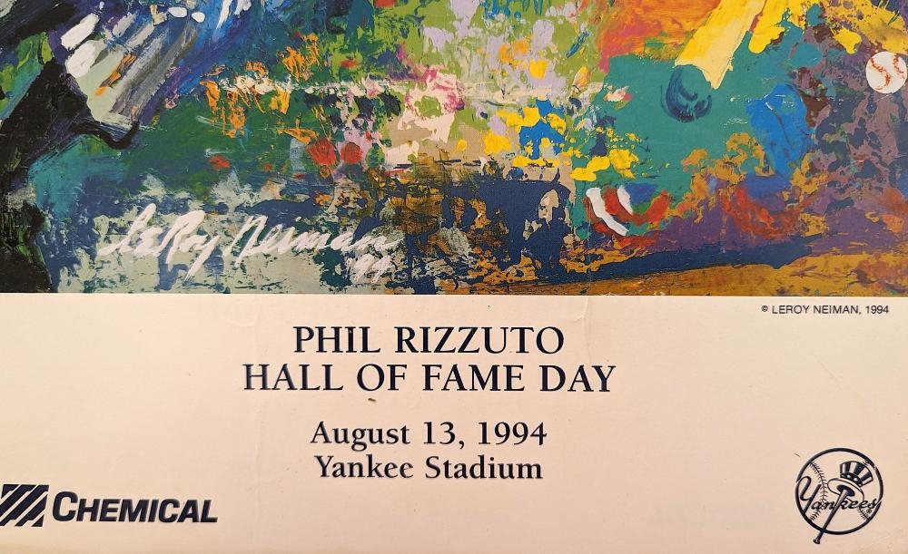 LeRoy Neiman | Signed PHIL RIZZUTO Hall Of Fame Day LEROY NEIMAN Art ...