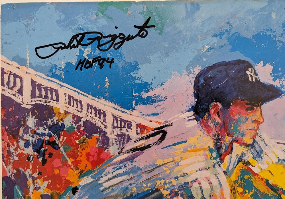 LeRoy Neiman | Signed PHIL RIZZUTO Hall Of Fame Day LEROY NEIMAN Art ...
