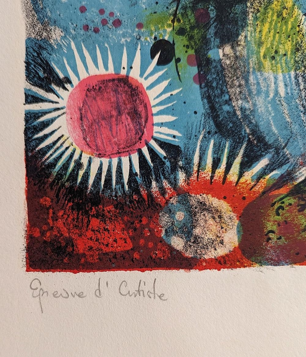 Pierre Jacquot | PIERRE H. JACQUOT (1929 - 2009) Clown Stone Lithograph ...