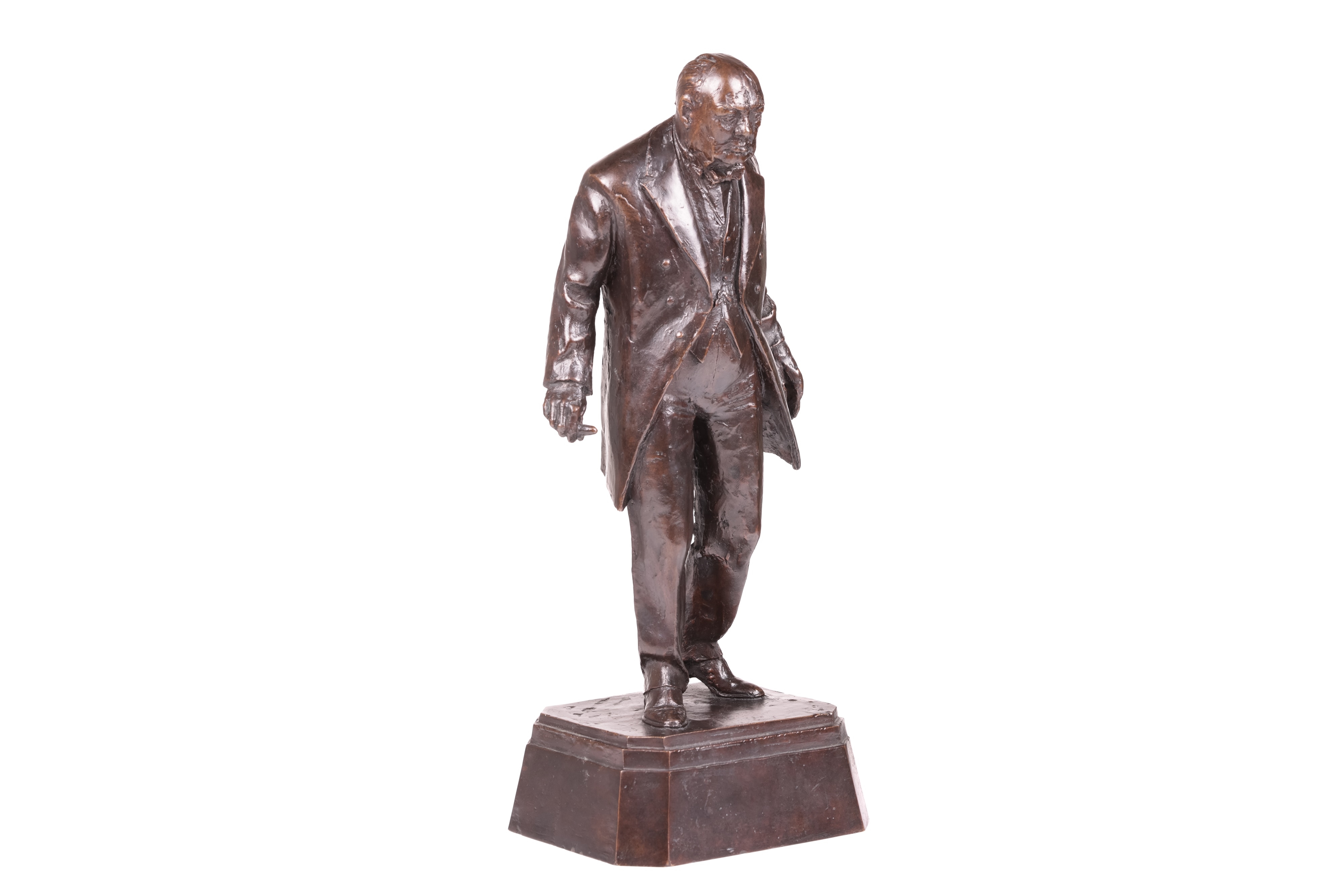 David B. McFall | a patinated bronze figure of Winston Churchill (1997 ...