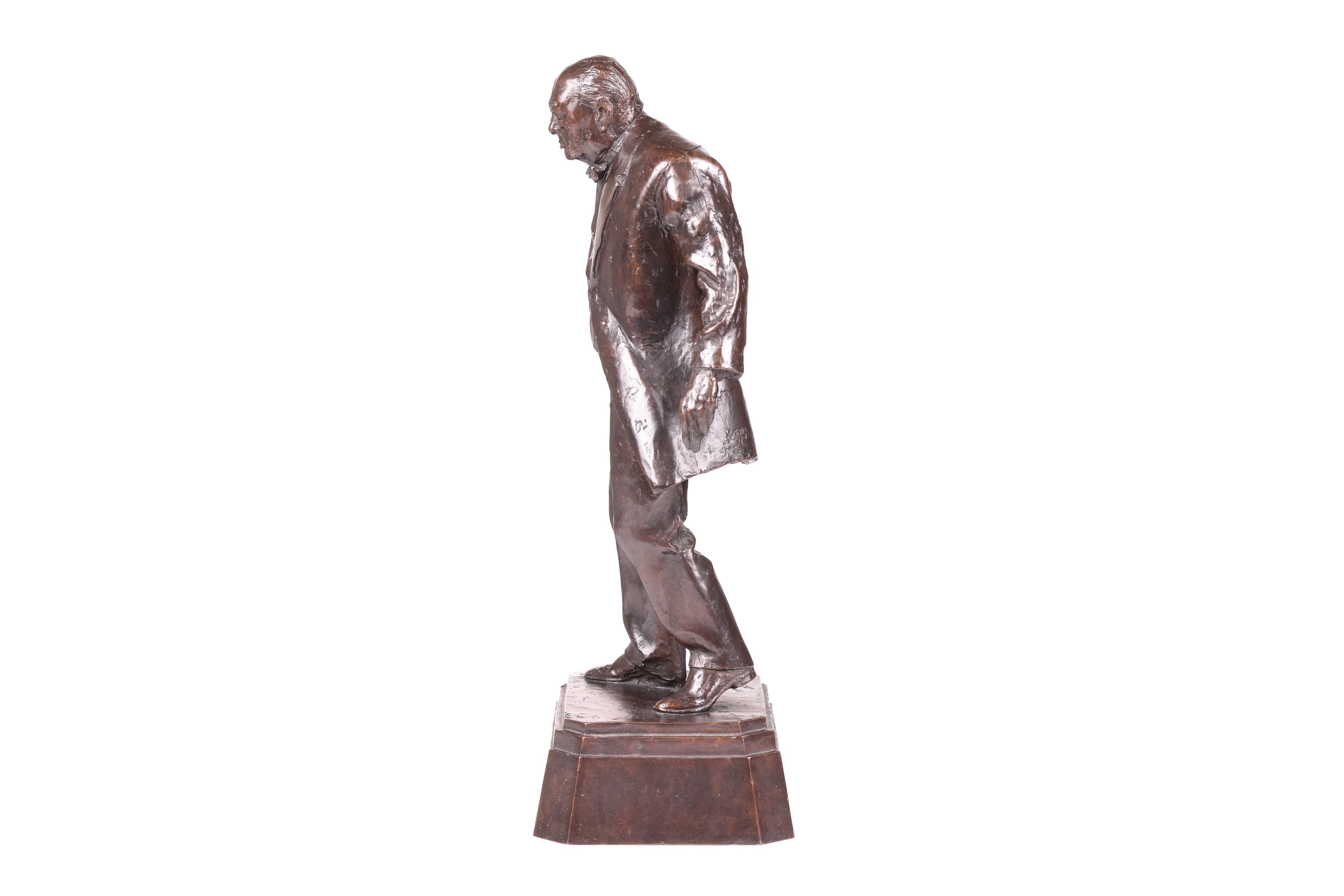David B. McFall | a patinated bronze figure of Winston Churchill (1997 ...