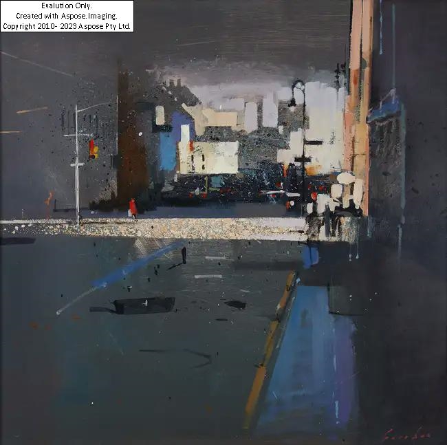 Alan Ferebee | British 20th century - Street scene; oil on panel (20th ...