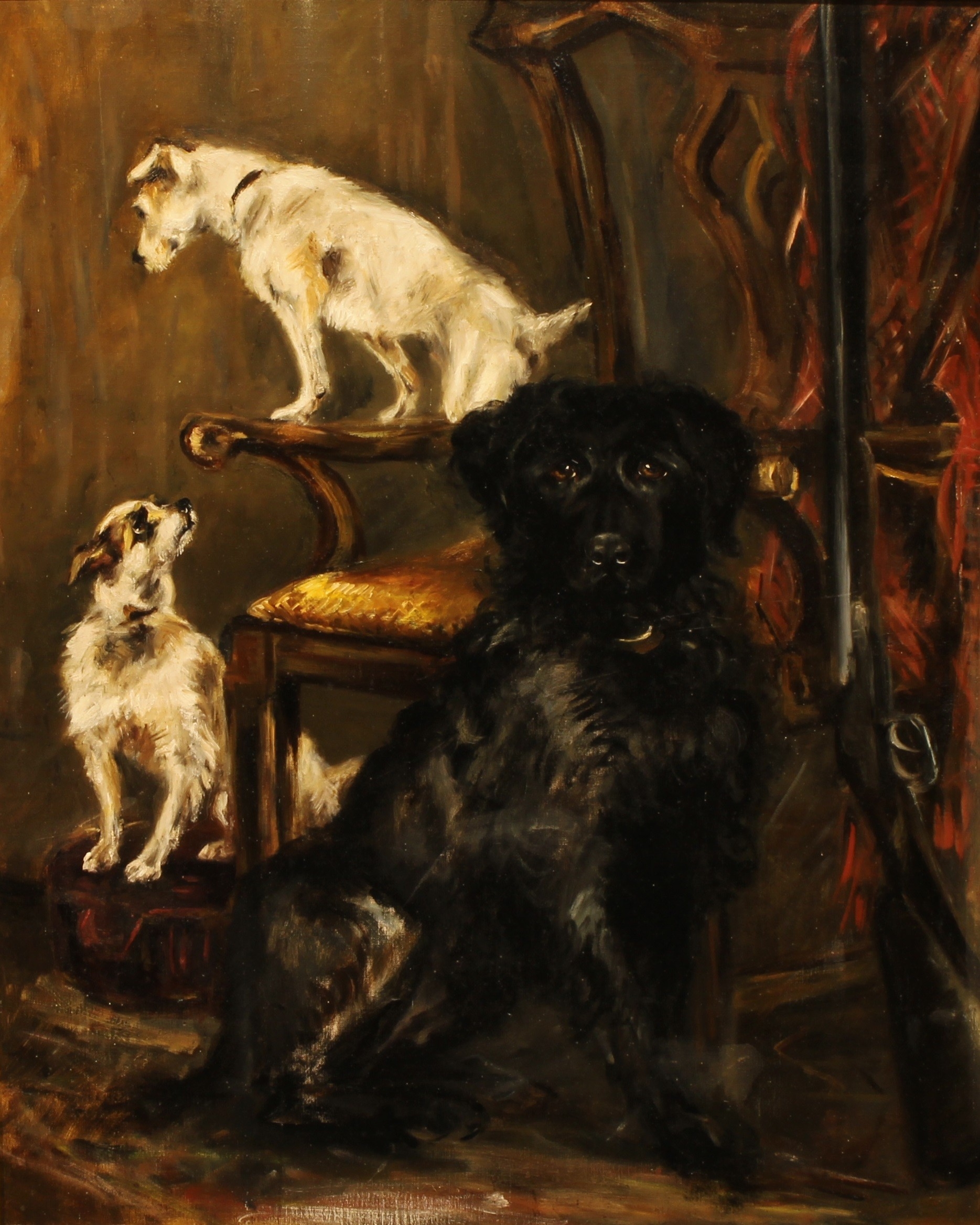 Arthur Wardle | Manner of Arthur Wardle Gun Dog and Terriers in an ...