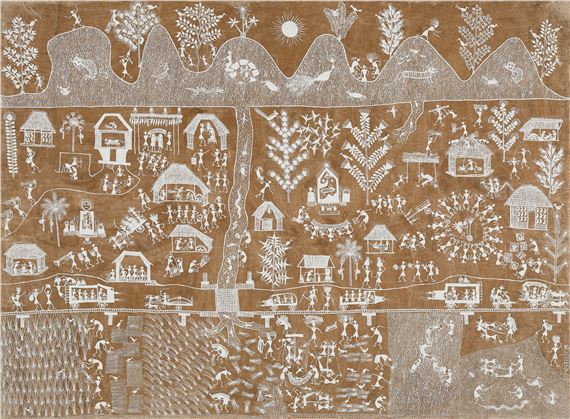 Jivya Soma Mashe | Untitled (Warli | MutualArt