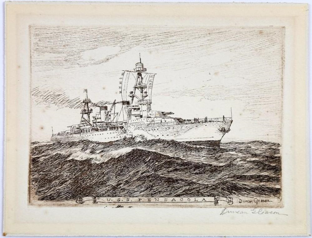 Joe Duncan Gleason | Duncan Gleason (1881-1959) Pencil Signed Etching ...