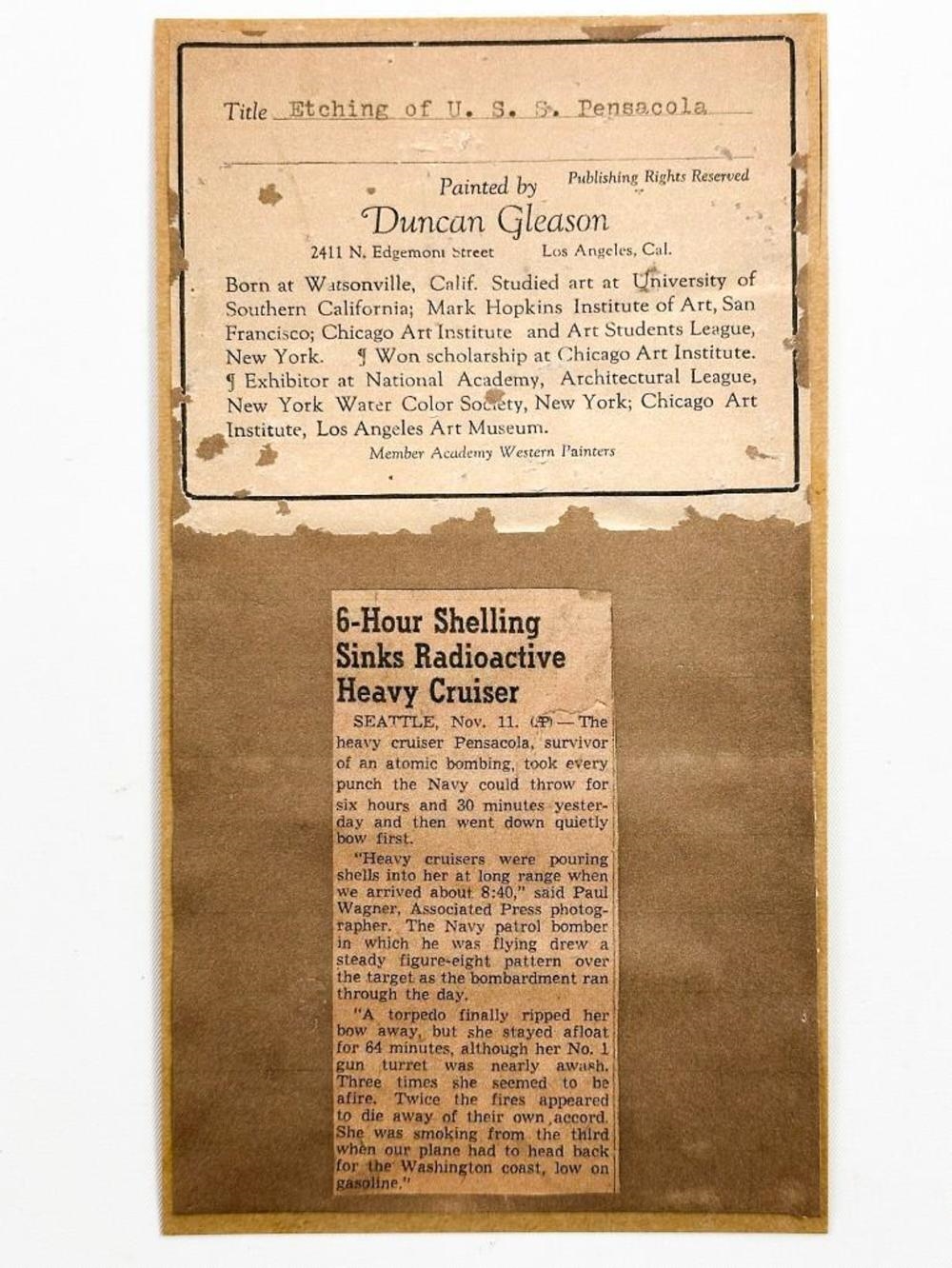 Joe Duncan Gleason | Duncan Gleason (1881-1959) Pencil Signed Etching ...