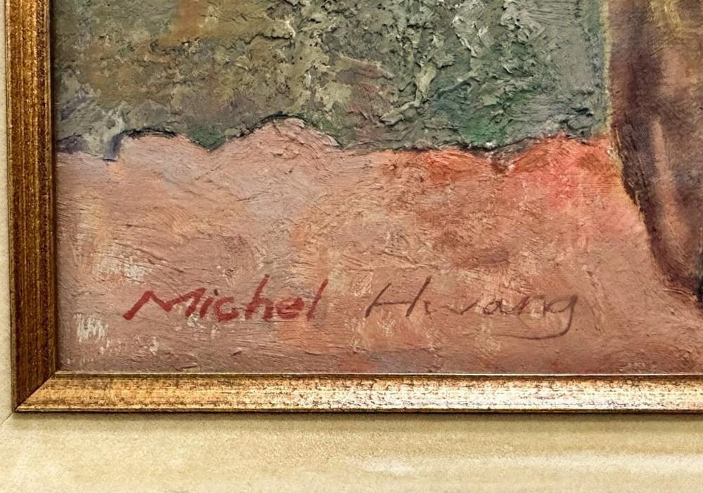 Michell Hwang | Ming-Che Huang/Mingzhe Huang aka Michel Hwang (b.1948) Oil on Canvas (Circa 1970 ...