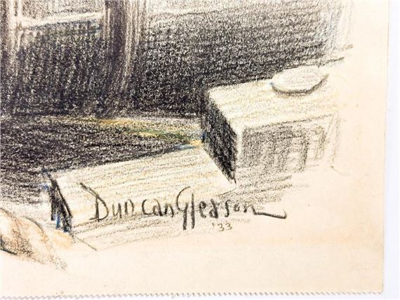 Joe Duncan Gleason | Duncan Gleason (1881-1959) Signed Pencil on Paper ...