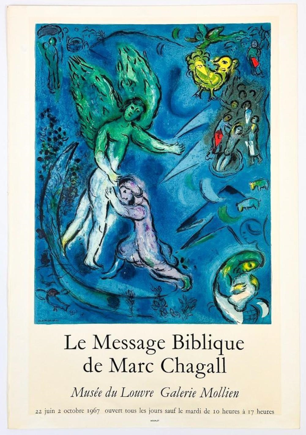 Marc Chagall | Marc Chagall (1887-1985) Poster Le Message Biblique de ...
