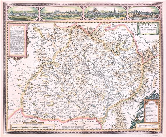 JAN AMOS KOMENSKÝ | Mapa Moravy r. 1627, 1970 (1627) | MutualArt
