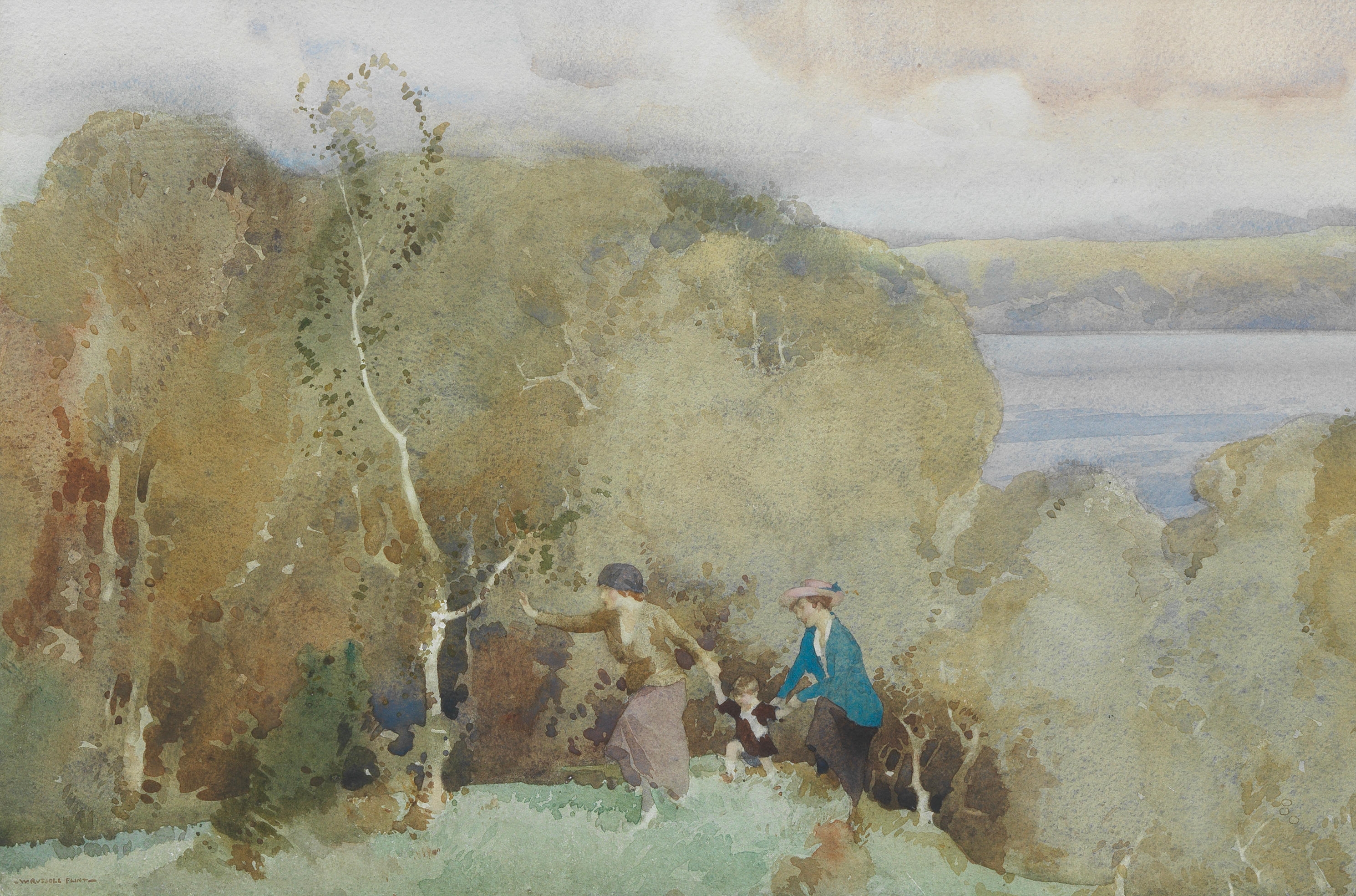 William Russell Flint | The Beach, St Malo | MutualArt