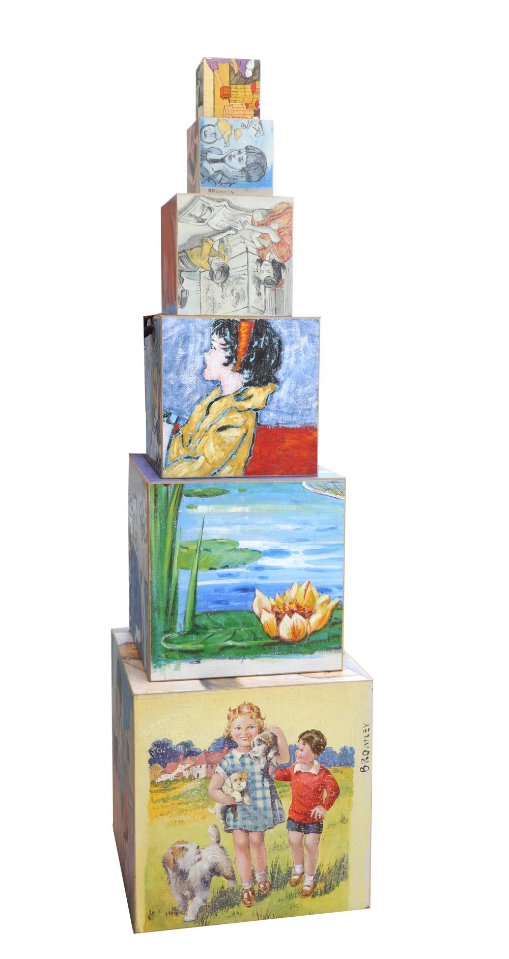 David Bromley | CHILDREN PLAYING ILLUSTRATIONS (Circa 2000) | MutualArt