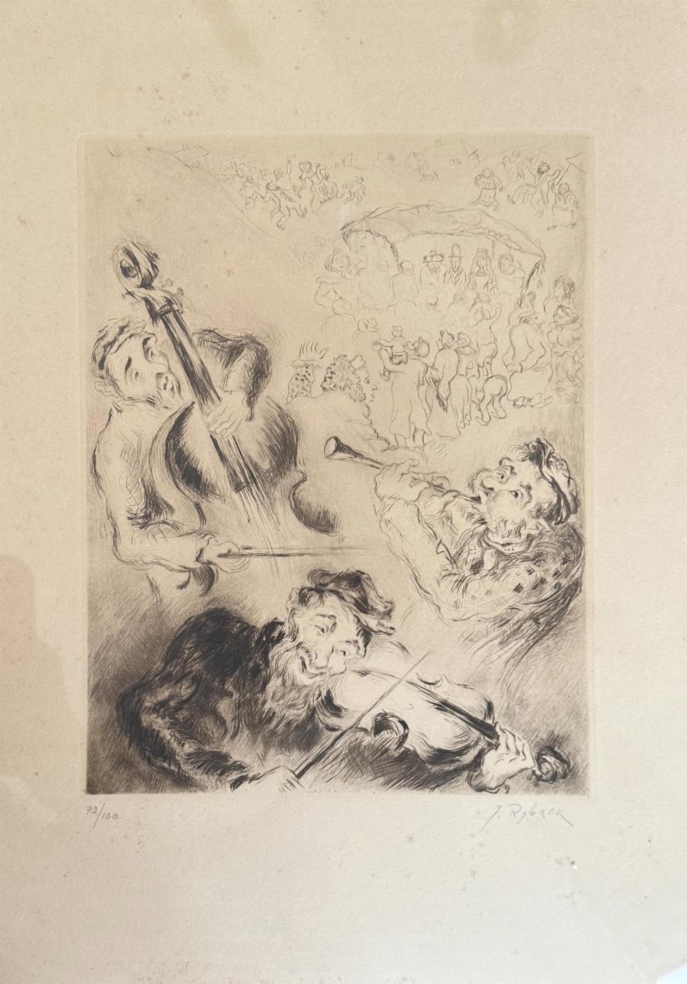 Issachar Ryback | 29 works: Shtetl (1917 - 1923) | MutualArt