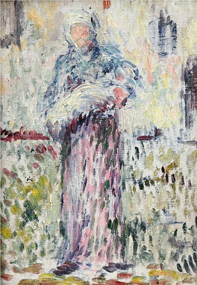 French Impressionist School | Mother and child (Early 20th Century ...
