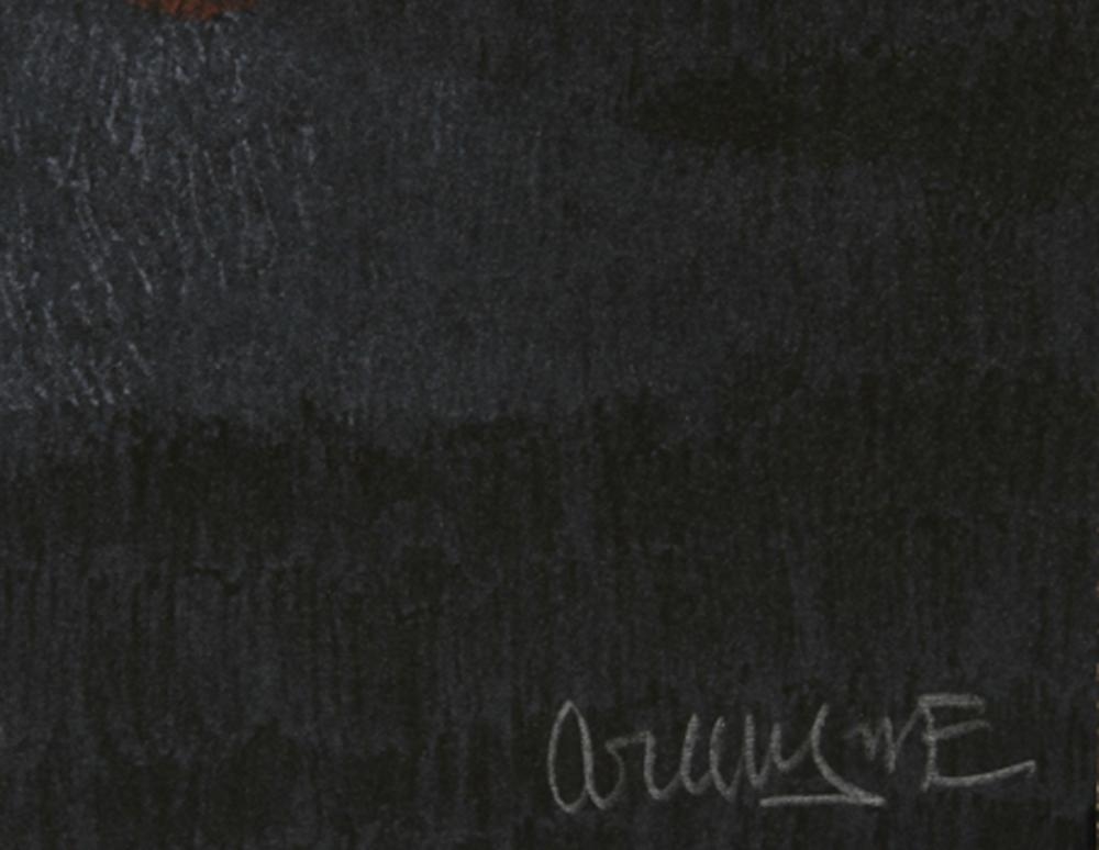 Arun Bose | ABSTRACT FIGURE IN RED AND BLUE (1980) | MutualArt