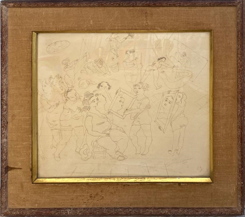 Jules Pascin | Crowd scene (1885 - 1930) | MutualArt