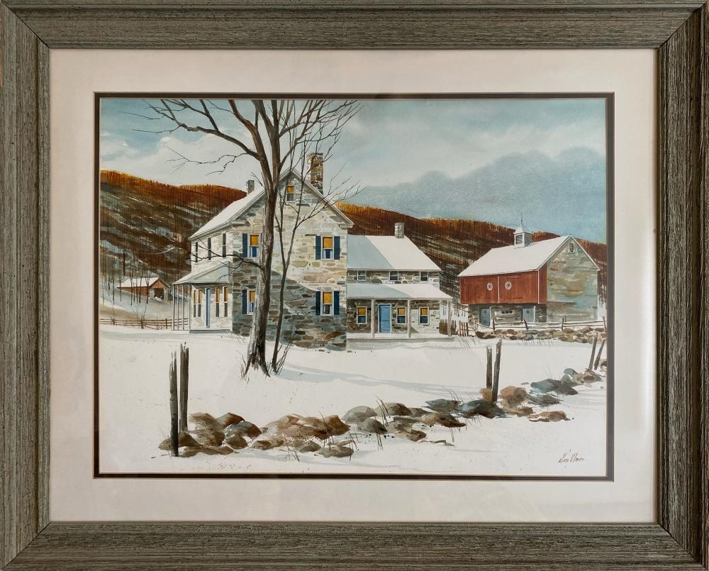 Allen Ulmer | SNOW AND HOUSES | MutualArt